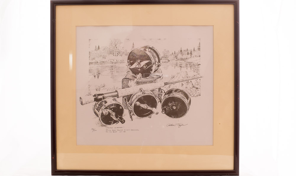 Arthur Taylor Lithograph “Salmon Legends” – www.classicflygear.com