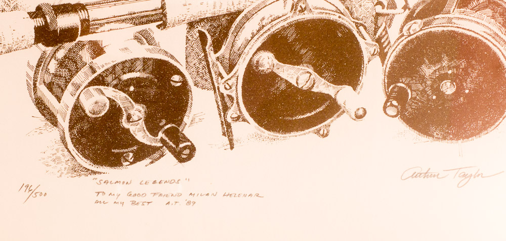 Arthur Taylor Lithograph “Salmon Legends” – www.classicflygear.com