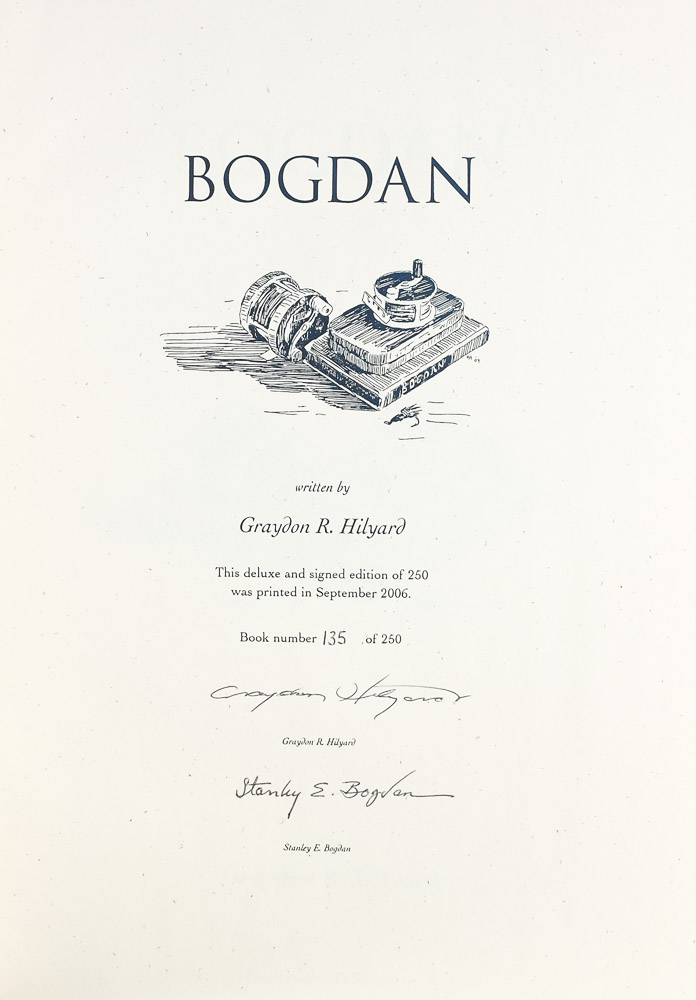 Bodgan Book Limited Edition 135/250 – www.classicflygear.com